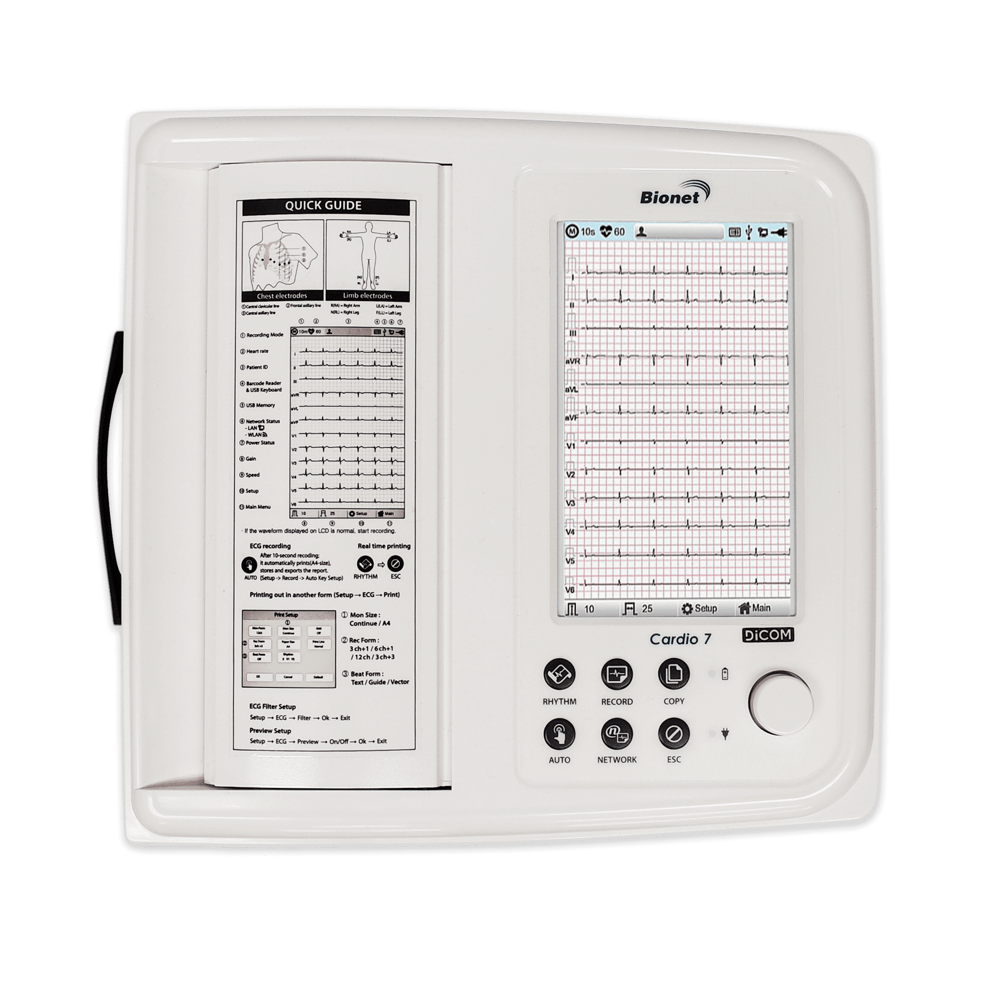 Bionet Cardio 7 ECG EKG Machine