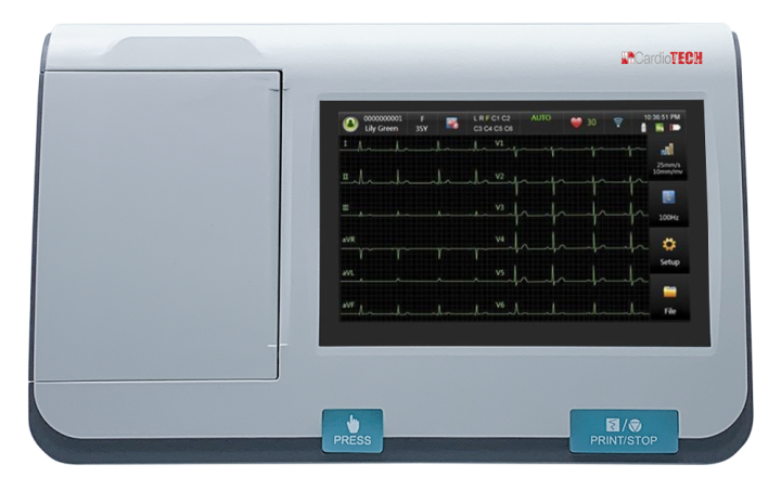 CardioTech GT-175 3-Channel EKG/ECG Machine