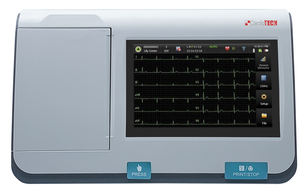 CardioTech GT-175 3-Channel EKG/ECG Machine