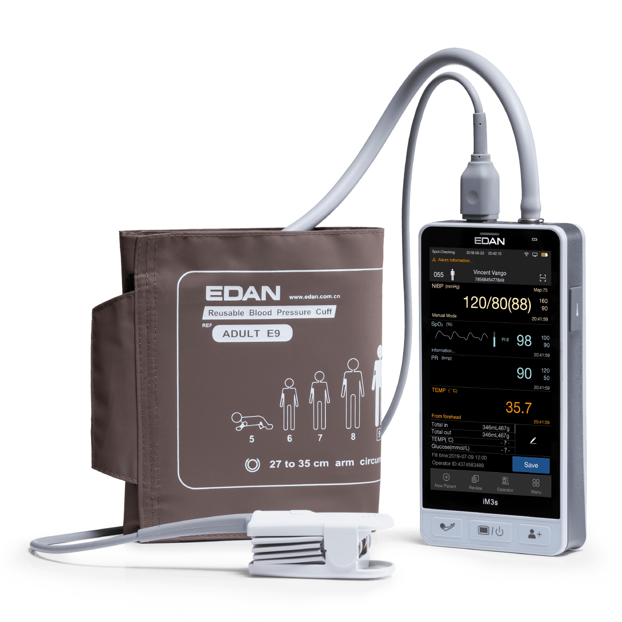 Edan iM3s Vital Signs Monitor - CardiacDirect