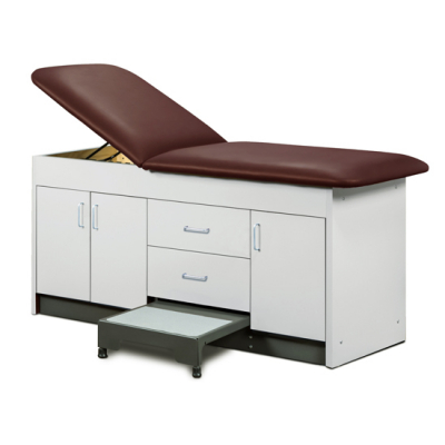 Clinton Step-Up Table with 3-Doors & 2-Drawers - CardiacDirect