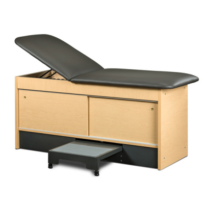 Clinton Step-Up Table with 2 Sliding Doors - CardiacDirect