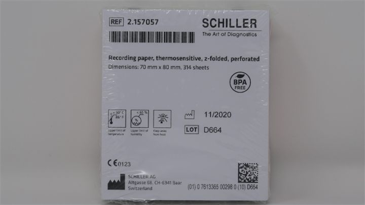Schiller Pack of recording paper for AT-101 - CardiacDirect