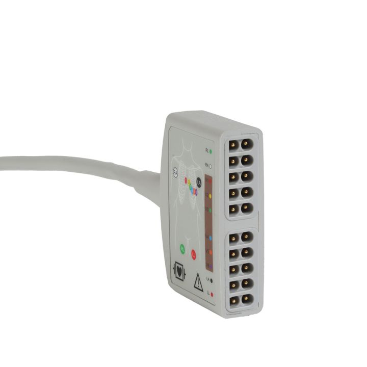GE Healthcare ECG trunk cable, 10-lead, AHA, 220 cm/87 in, 1/pack ...