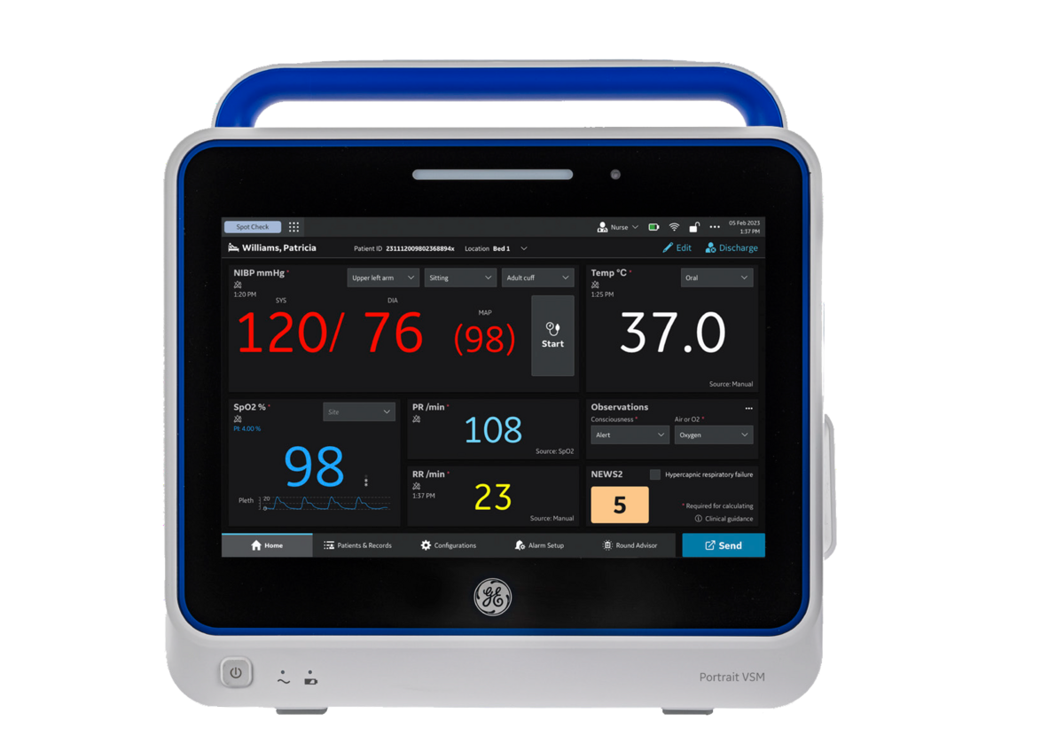 GE Healthcare Portrait VSM Vital Signs Monitor - CardiacDirect